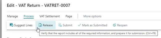 How to create a VAT Return in Business Central